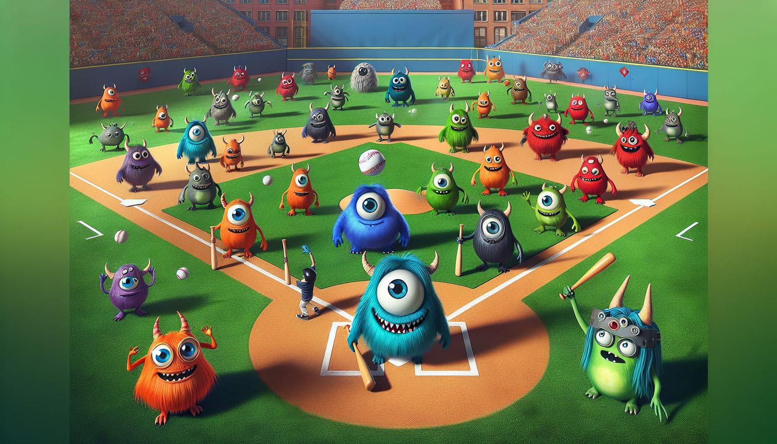 Baseball Monsters - AI Generated Artwork - NightCafe Creator