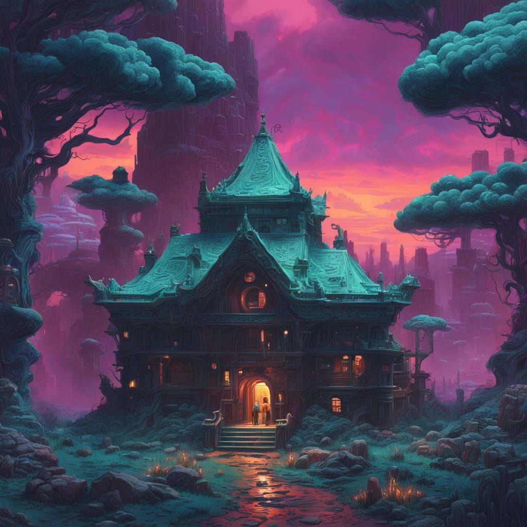 Magical clay temple - Majestic Magical Metropolis in Iridesc...