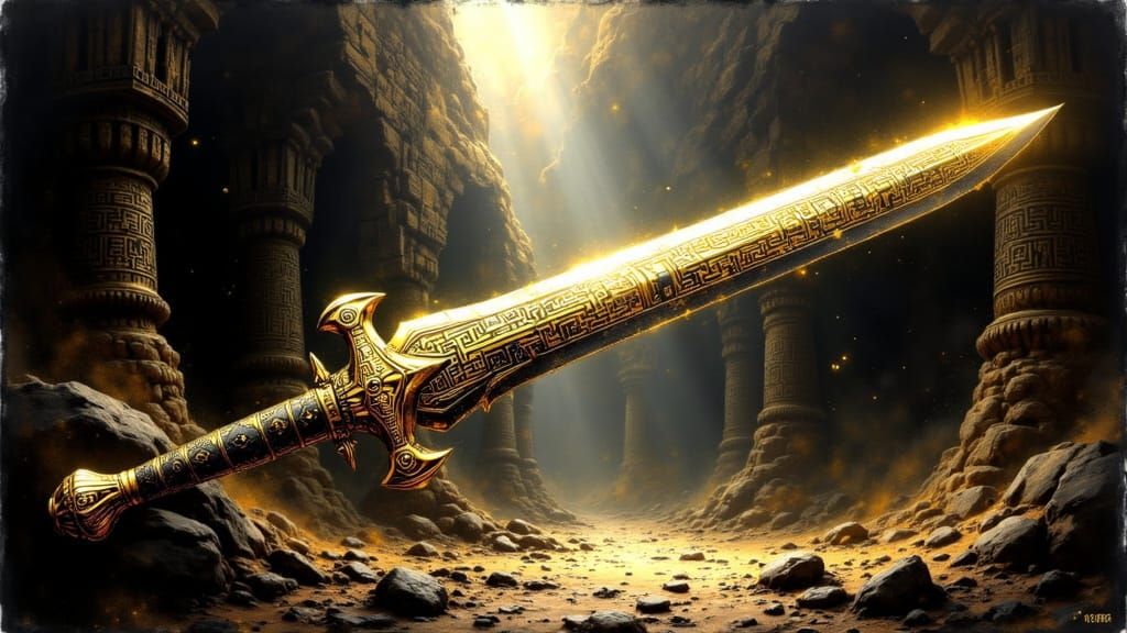 Sword of Glory - Sword of Glory in Retro-Futuristic Style