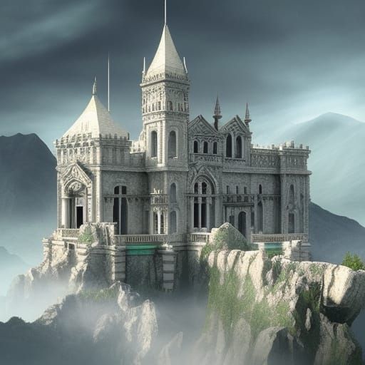 Marble castle - AI Generated Artwork - NightCafe Creator