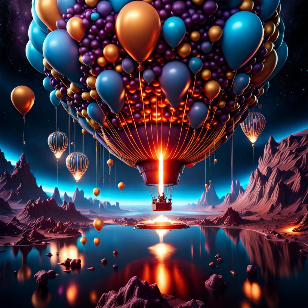 A 4 dimensional universe, deep coulour, (sentient balloons live there ...