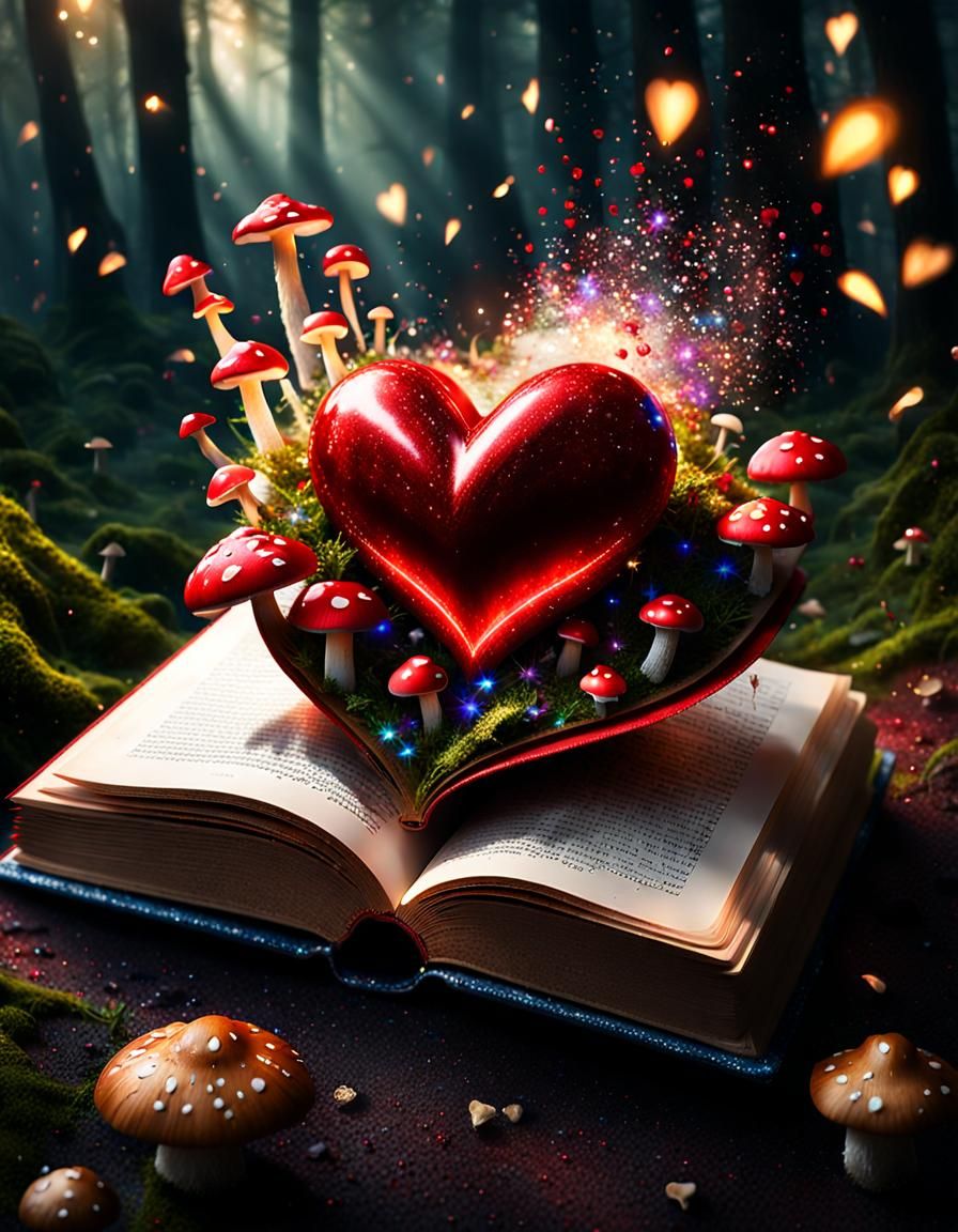 Magic Heart Book! - AI Generated Artwork - NightCafe Creator