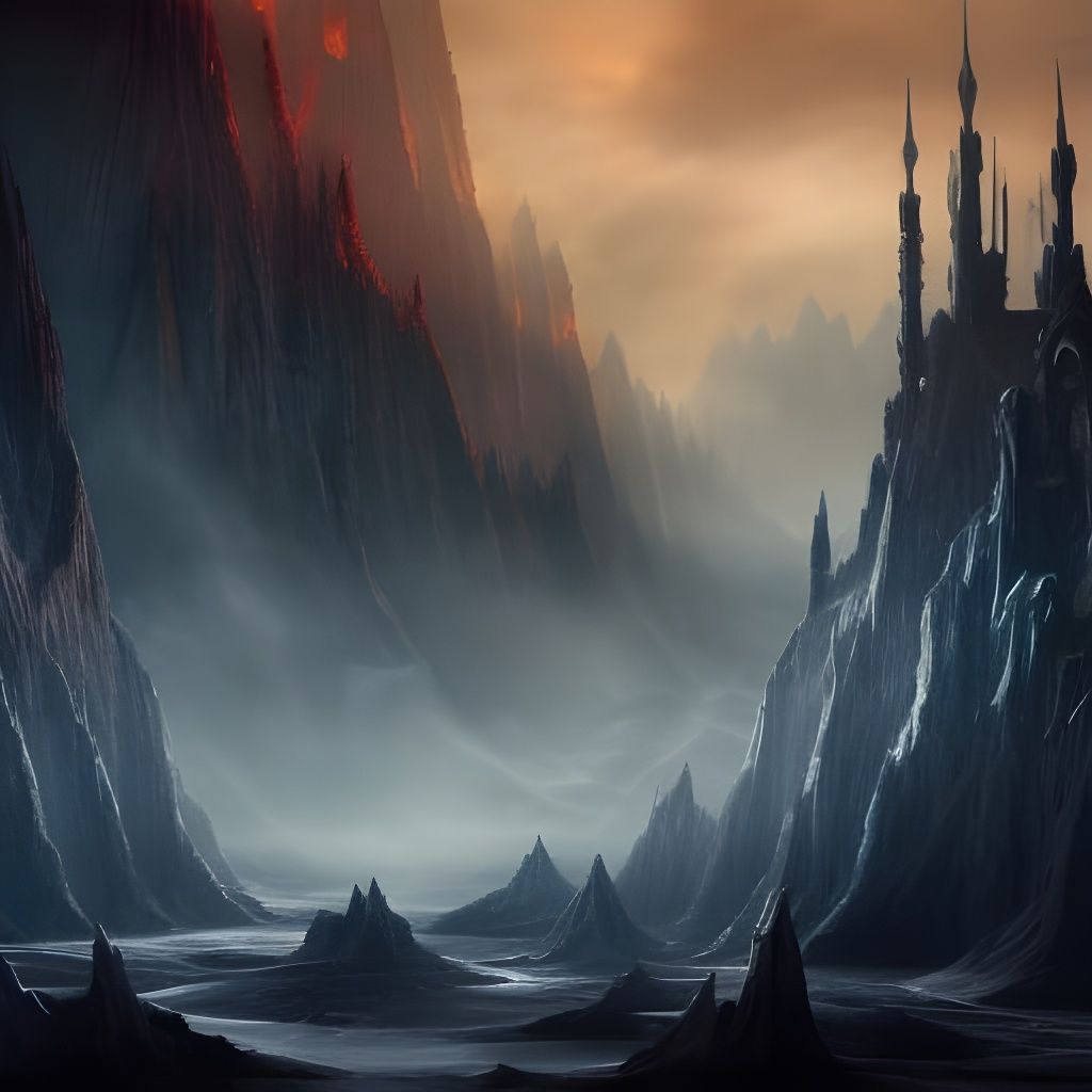 fantasy landscape of the dark underworld - AI Generated Artwork ...