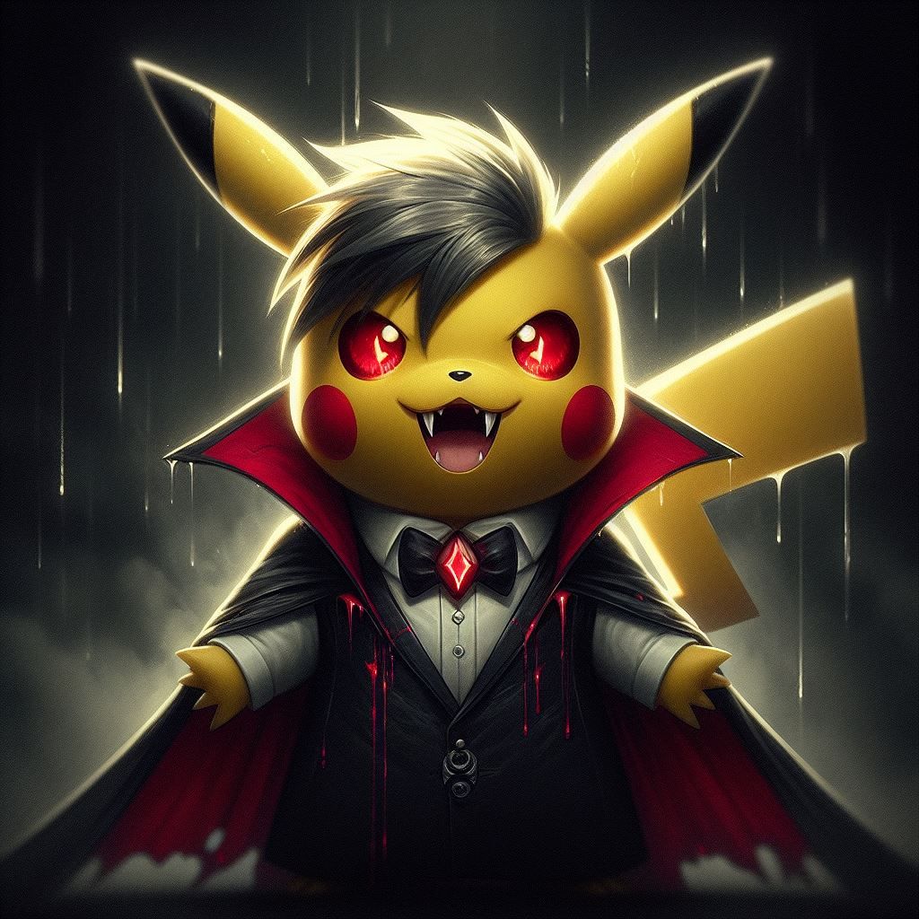 Pikachu Vampire - AI Generated Artwork - NightCafe Creator