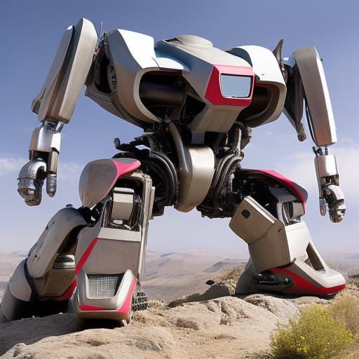 "Gunslinger" assault 'mech prototype - AI Generated Artwork - NightCafe ...