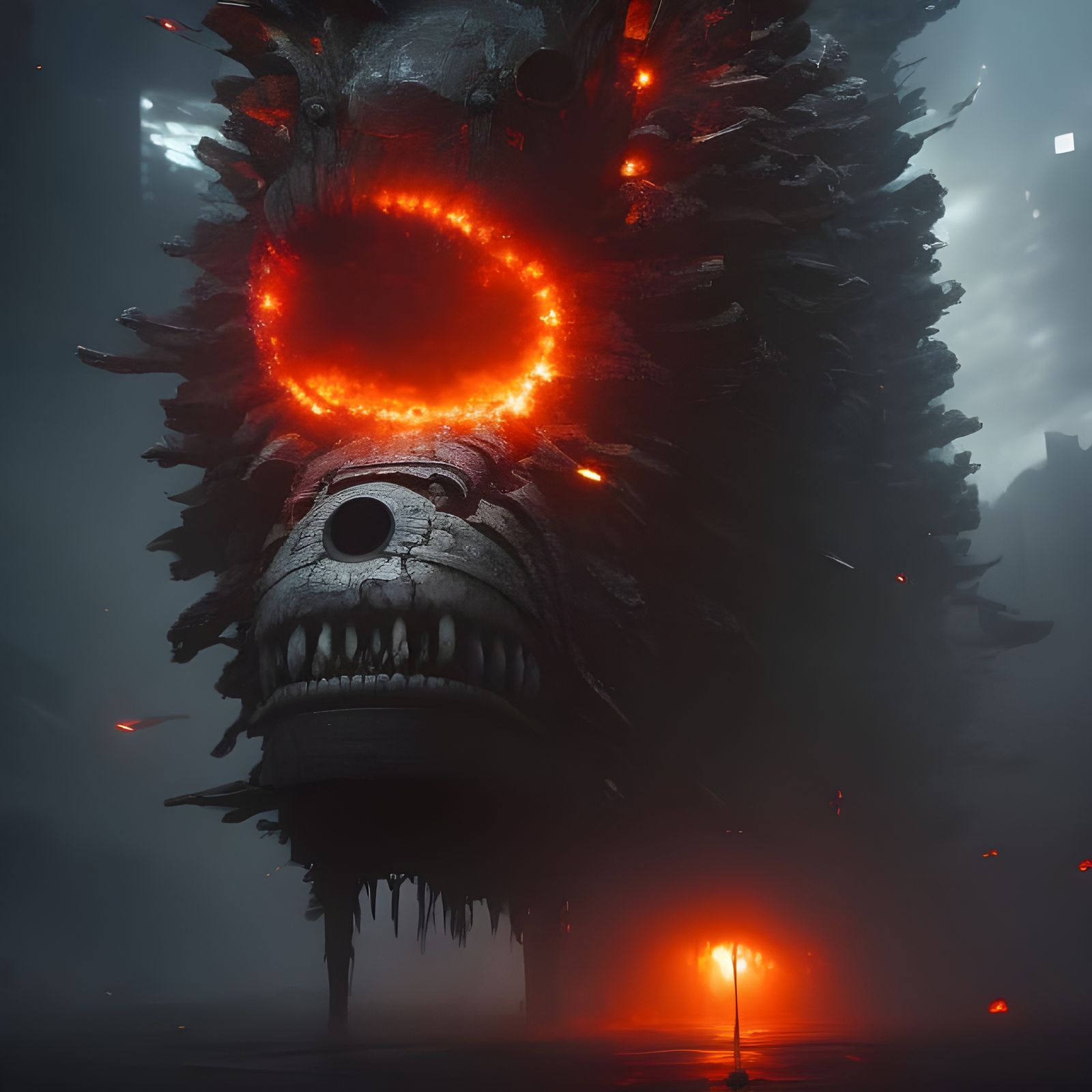 Ape Cyclops Cyborg - AI Generated Artwork - NightCafe Creator