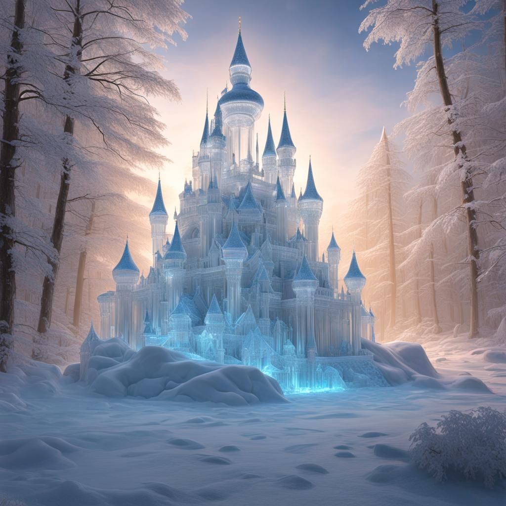Icy Dream Castle - AI Generated Artwork - NightCafe Creator