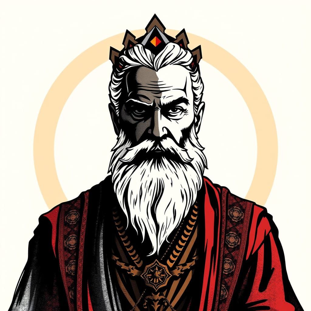 Dark king - Regal Dark Lord Embodies Wisdom and Power