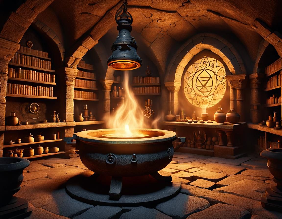 Alchemical Forge - AI Generated Artwork - NightCafe Creator