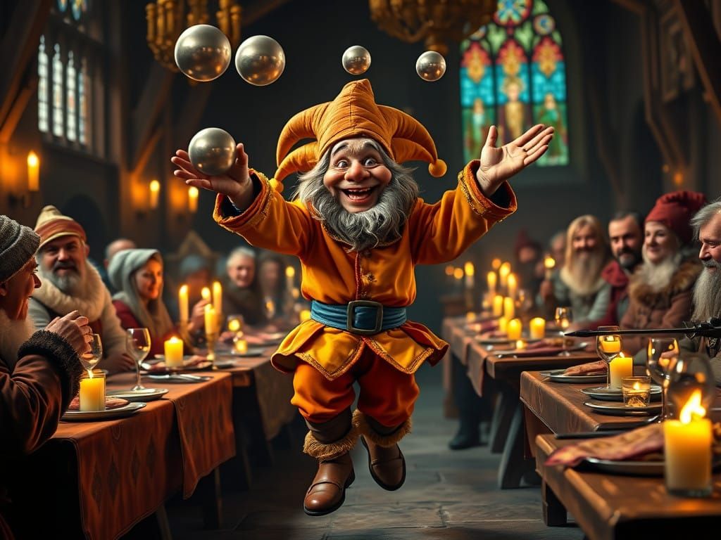 In the Middle Ages, a dwarf jester of the Royal Court entertained the ...