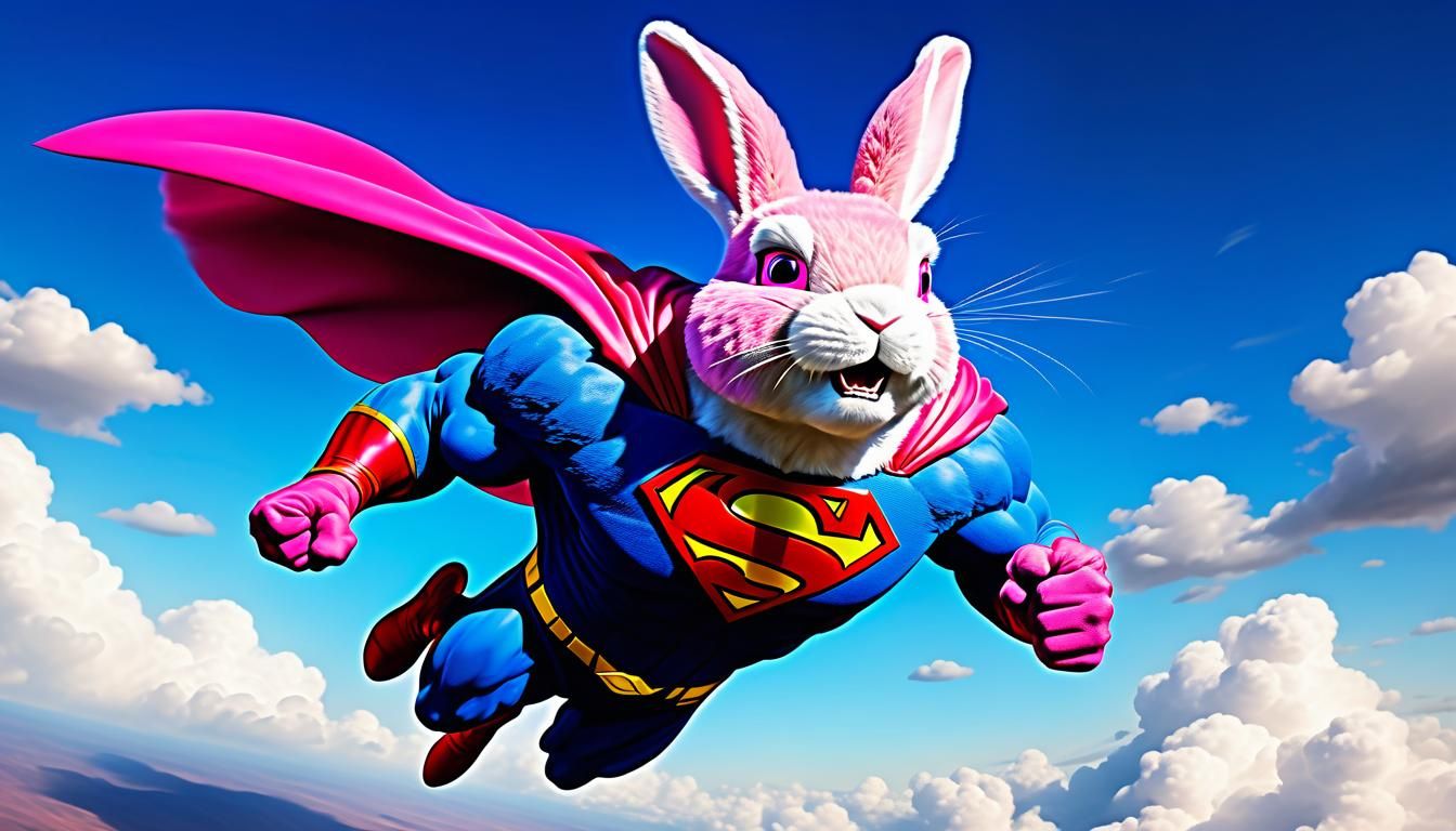 Thunder Bunny, the pink furred, muscular anthropomorphic superhero from ...