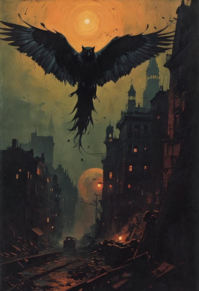 Nightmare Owl - AI Generated Artwork - NightCafe Creator