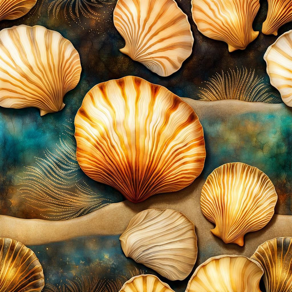 Sea shells - AI Generated Artwork - NightCafe Creator