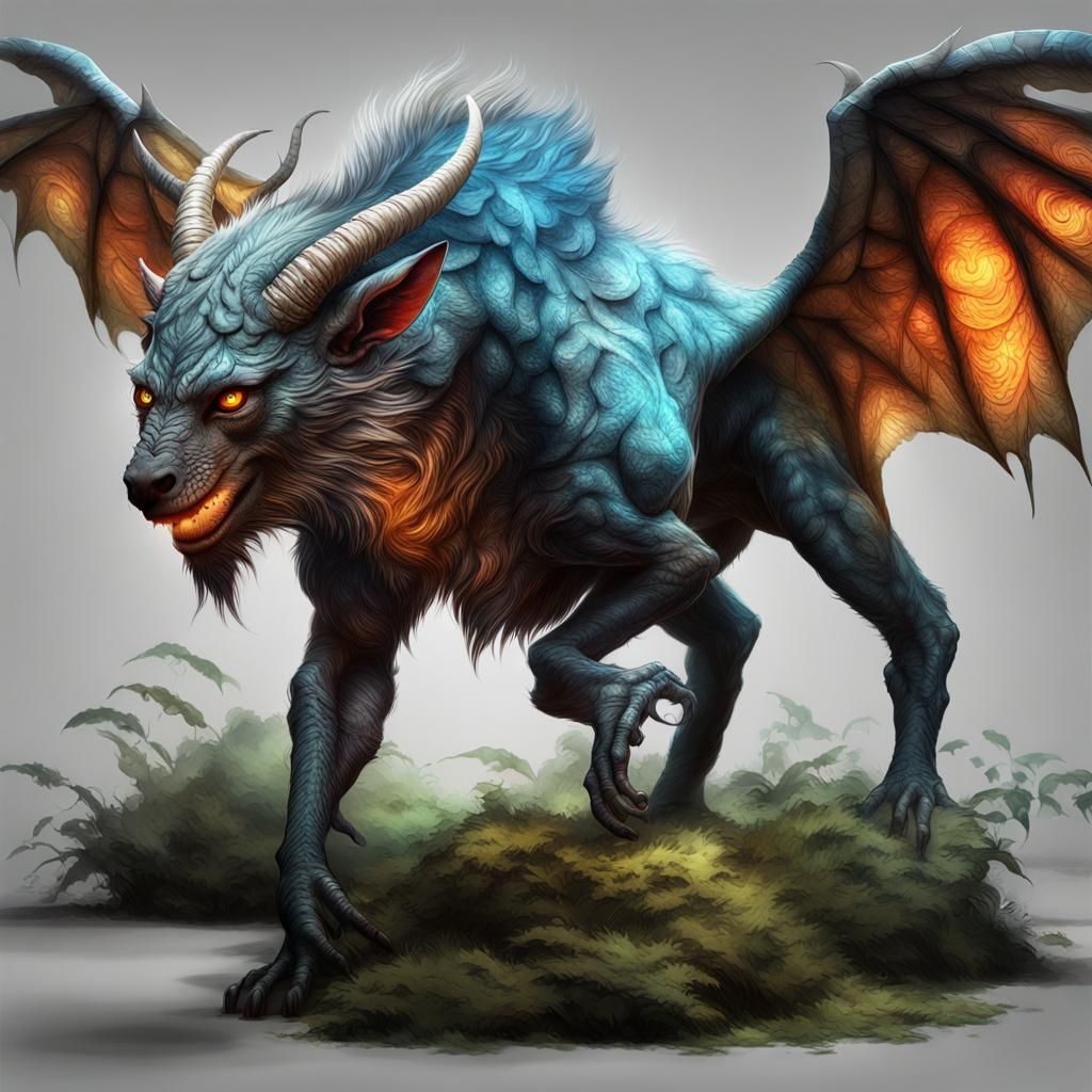 Realistic Mythical Creature in Hyper-Realistic Dig... - AI Art