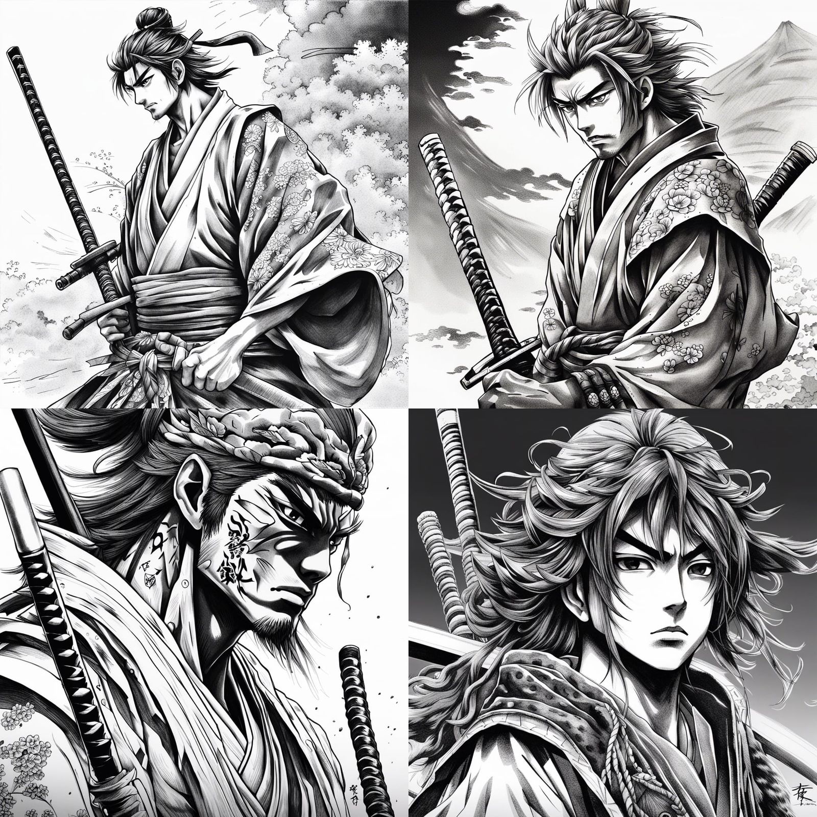 Samurái Ink - AI Generated Artwork - NightCafe Creator