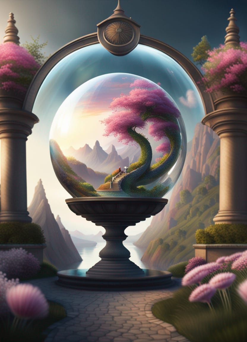 Between Two Pillars - AI Generated Artwork - NightCafe Creator