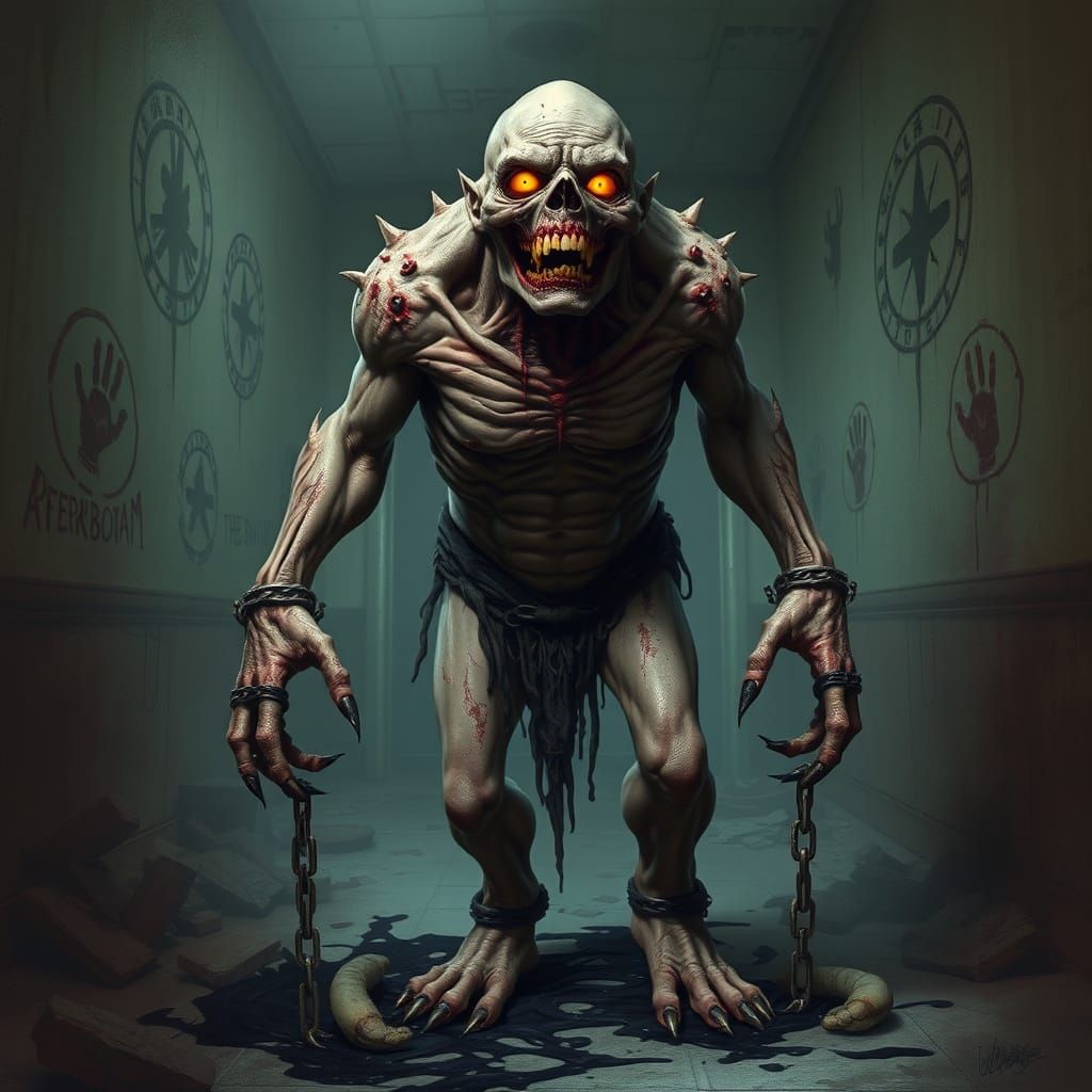 A Grotesque Figure of Decay and Corruption - AI Art