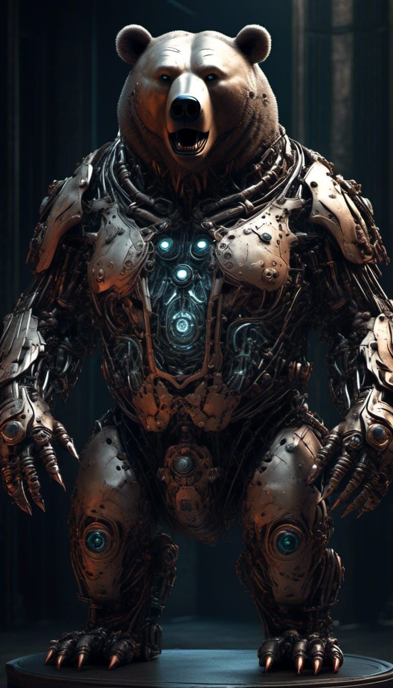 Photograph portrait of a Creepy soul-less cursed cyborg cute obese ...