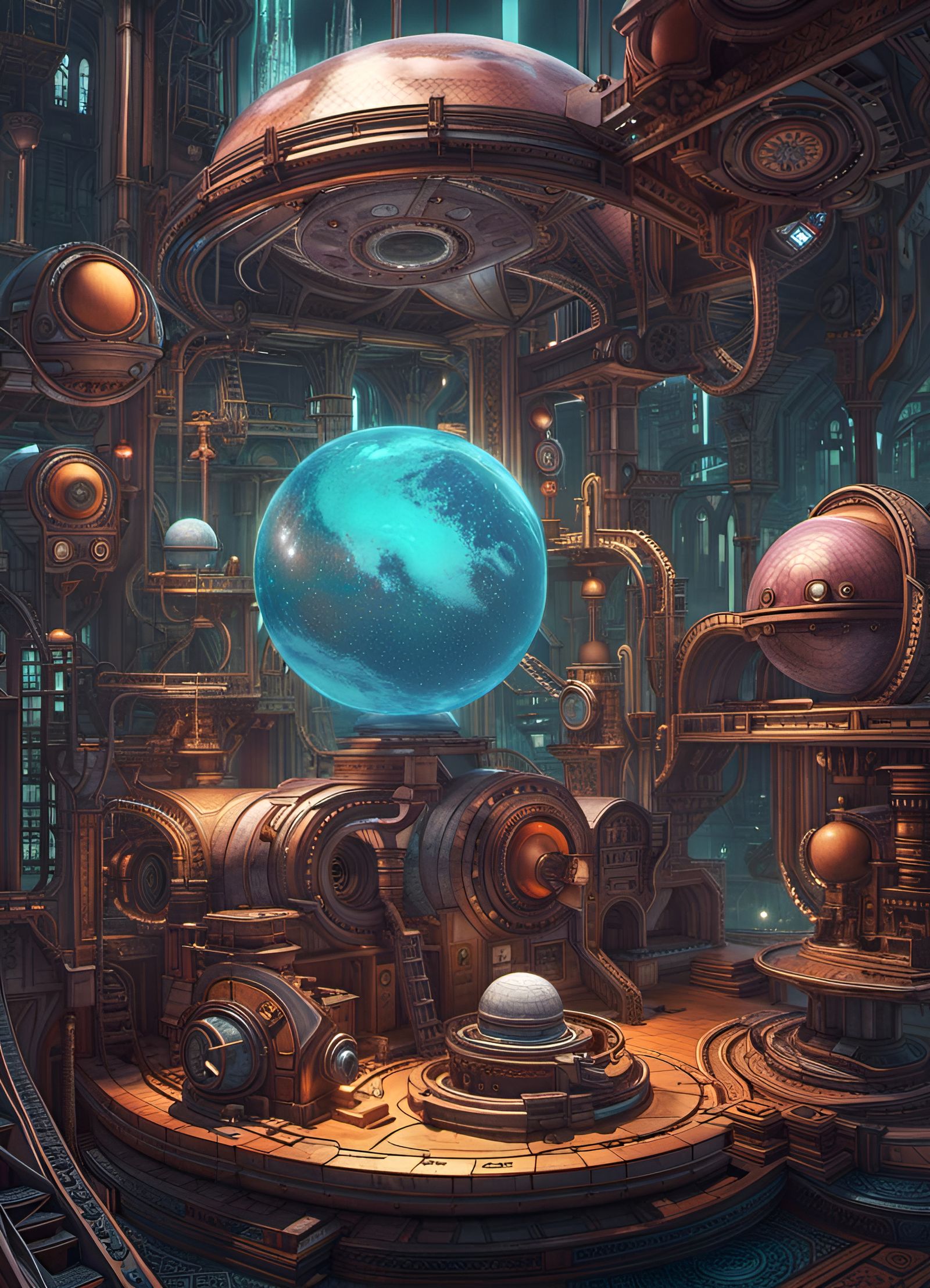 Planet Machine - AI Generated Artwork - NightCafe Creator