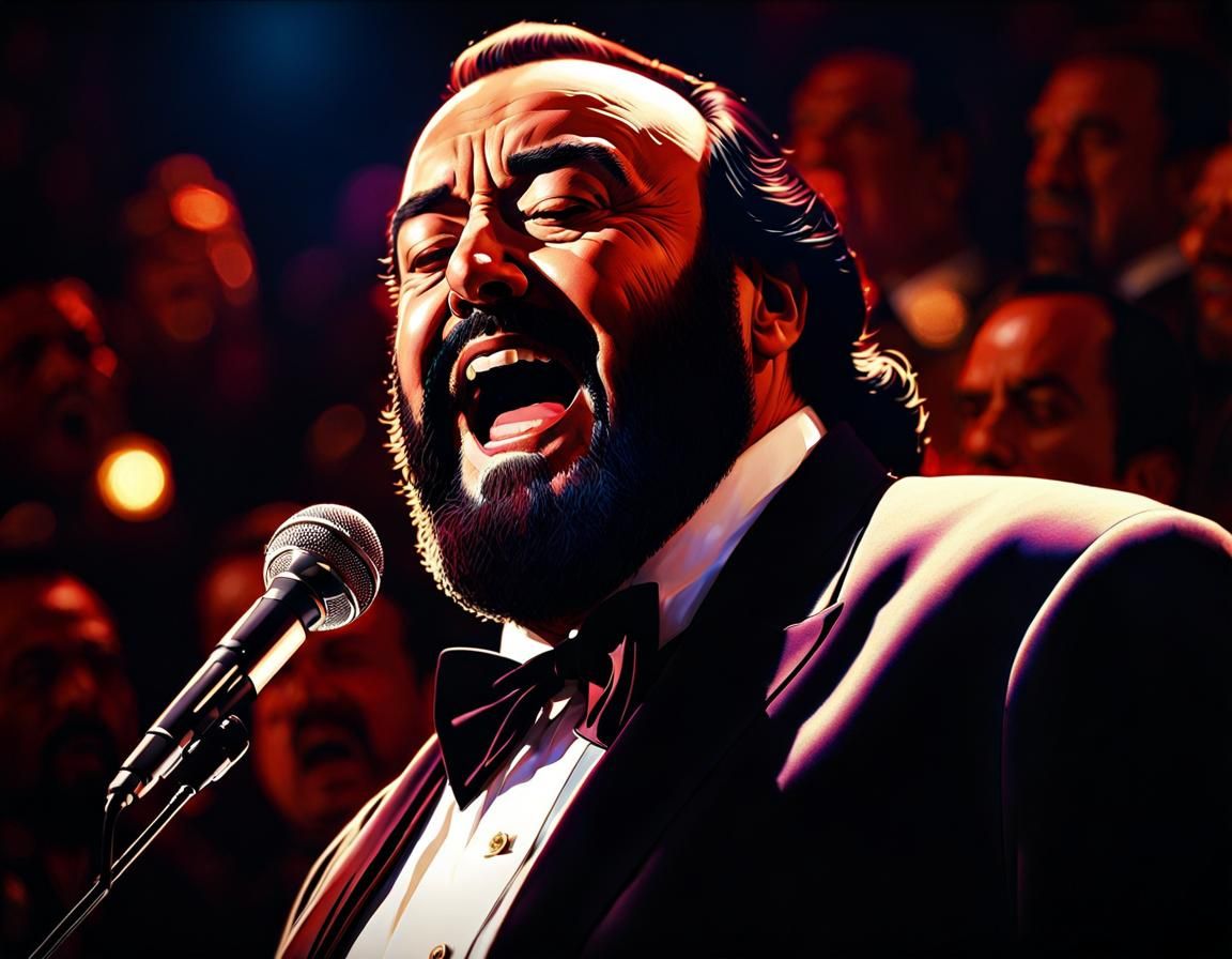 Pavarotti : a legend - AI Generated Artwork - NightCafe Creator