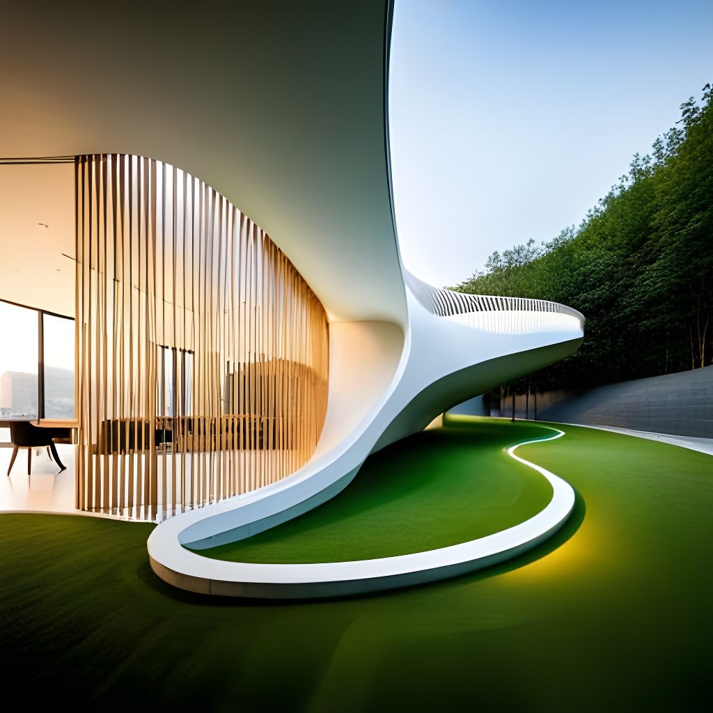 Green space behind the house - AI Generated Artwork - NightCafe Creator