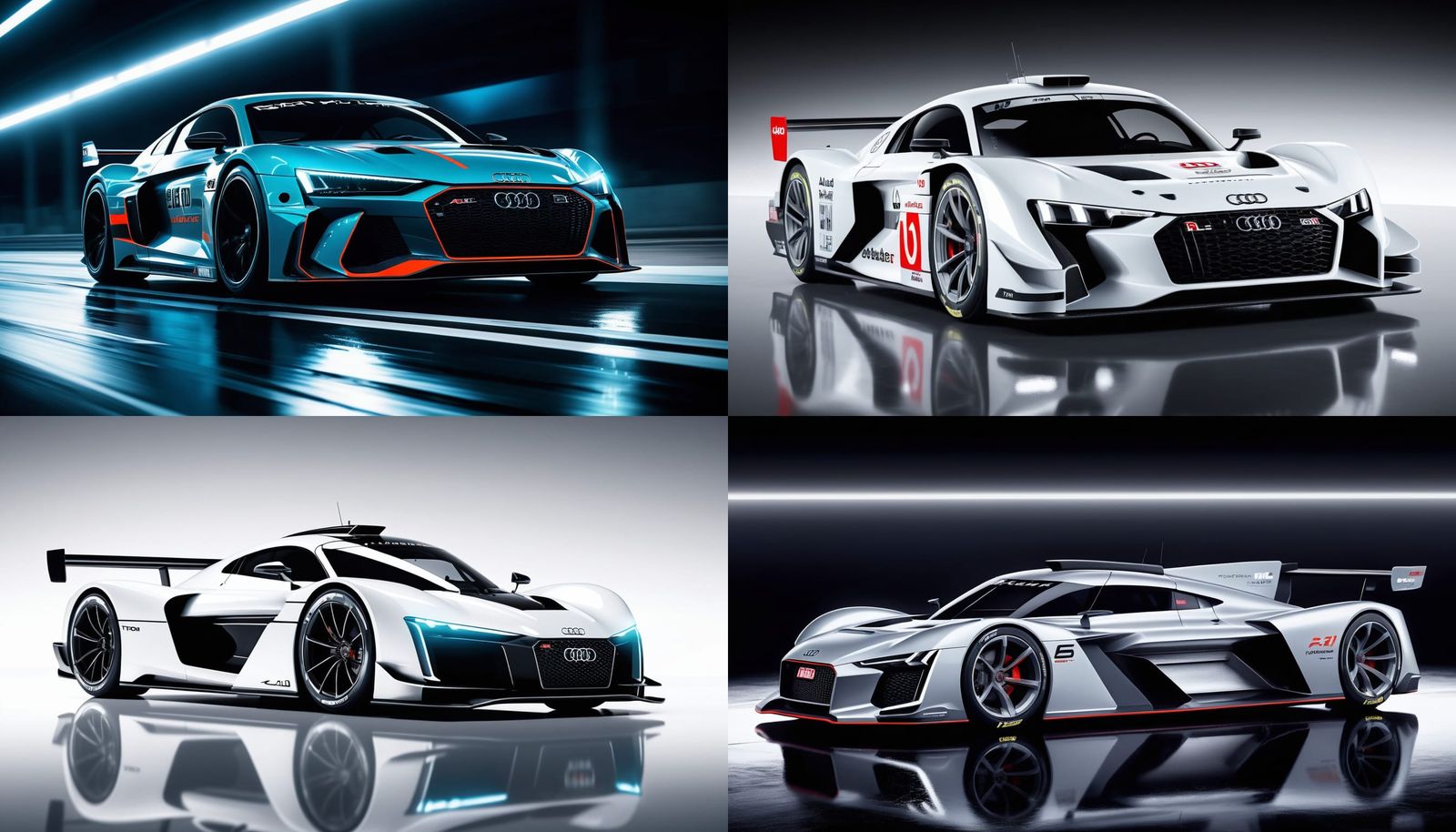 Sleek 2030 Audi RS10 Hypercar in Silver, Inspired ... - AI Art