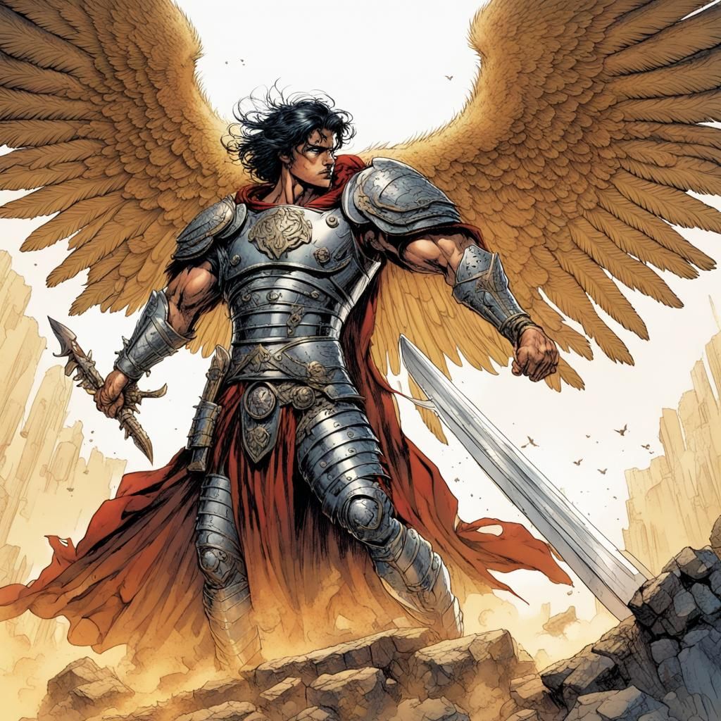 WARRING ANGEL (SECOND DIVISION) - AI Generated Artwork - NightCafe Creator