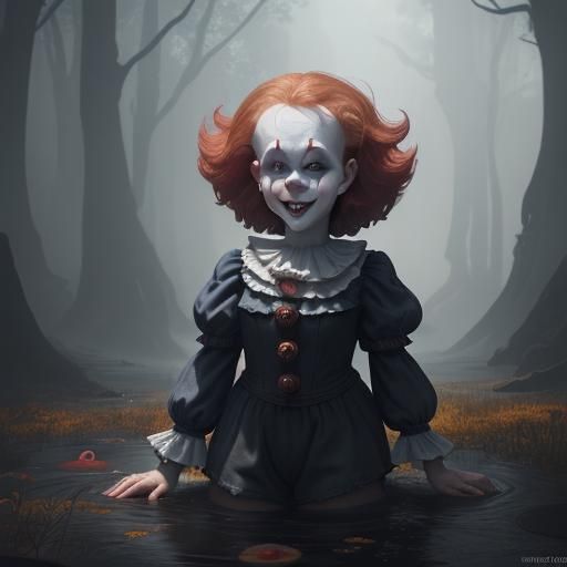 cute pennywise - AI Generated Artwork - NightCafe Creator