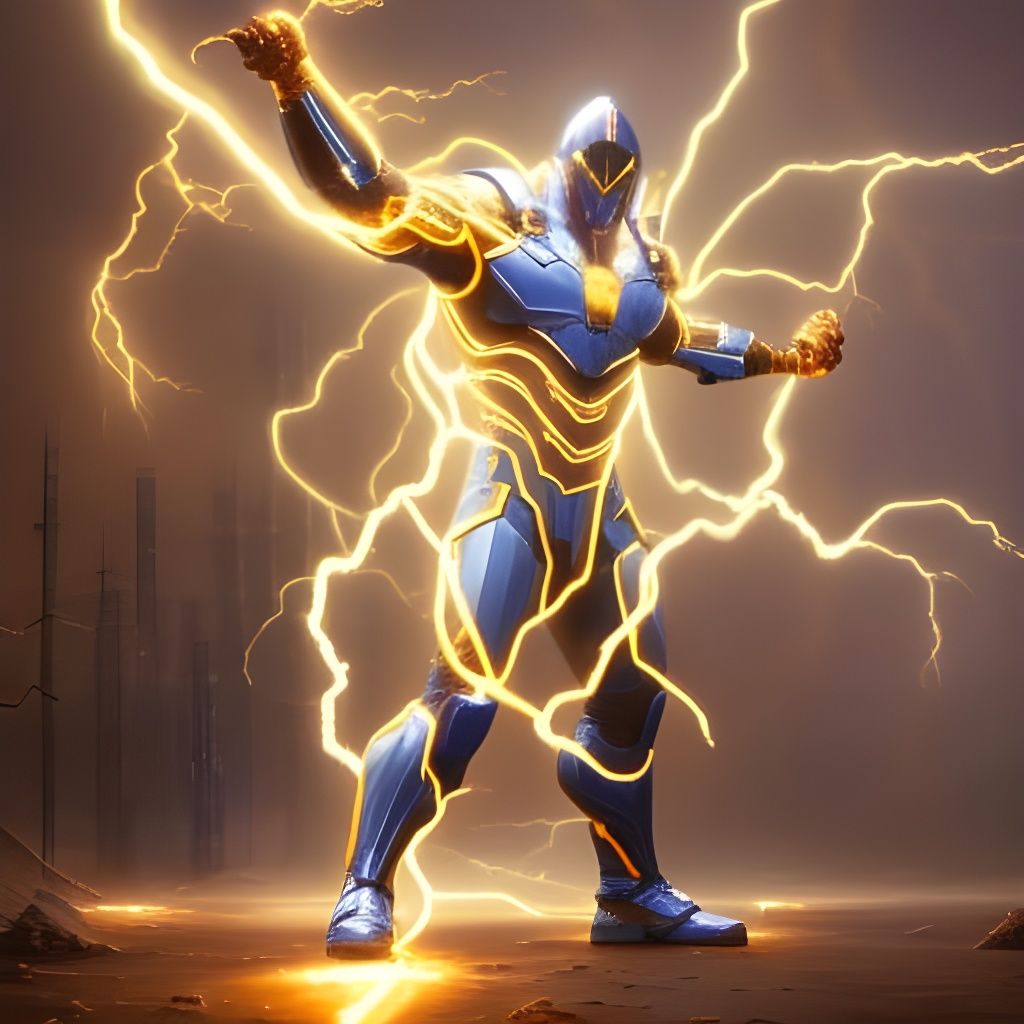 Electricity charged shock attack - AI Generated Artwork - NightCafe Creator