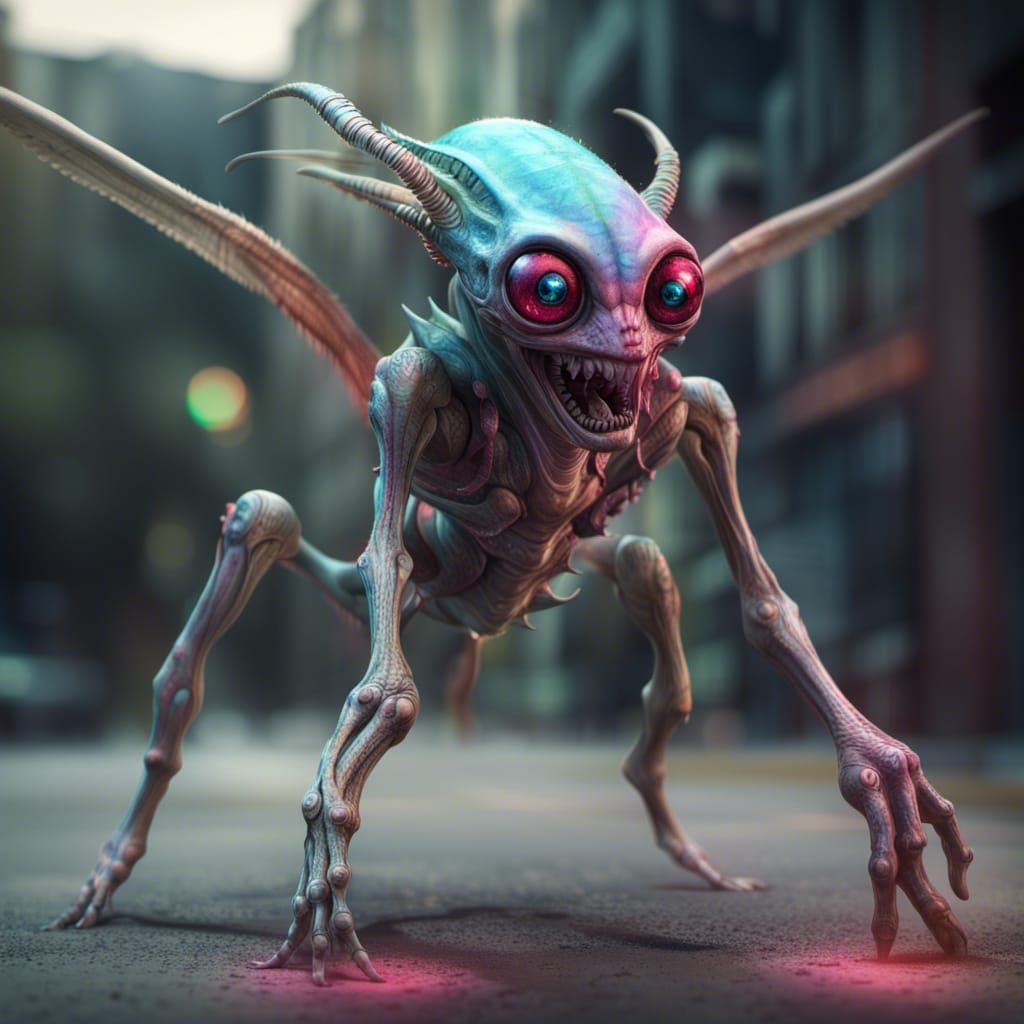 alien creature - AI Generated Artwork - NightCafe Creator