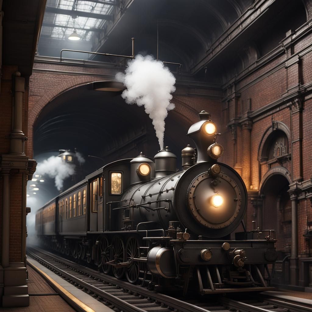 El tren - AI Generated Artwork - NightCafe Creator