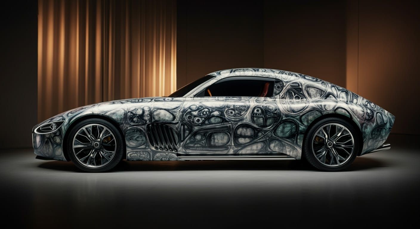 1930s to 2025s British Motoring Boom Inspired Trac... - AI Art