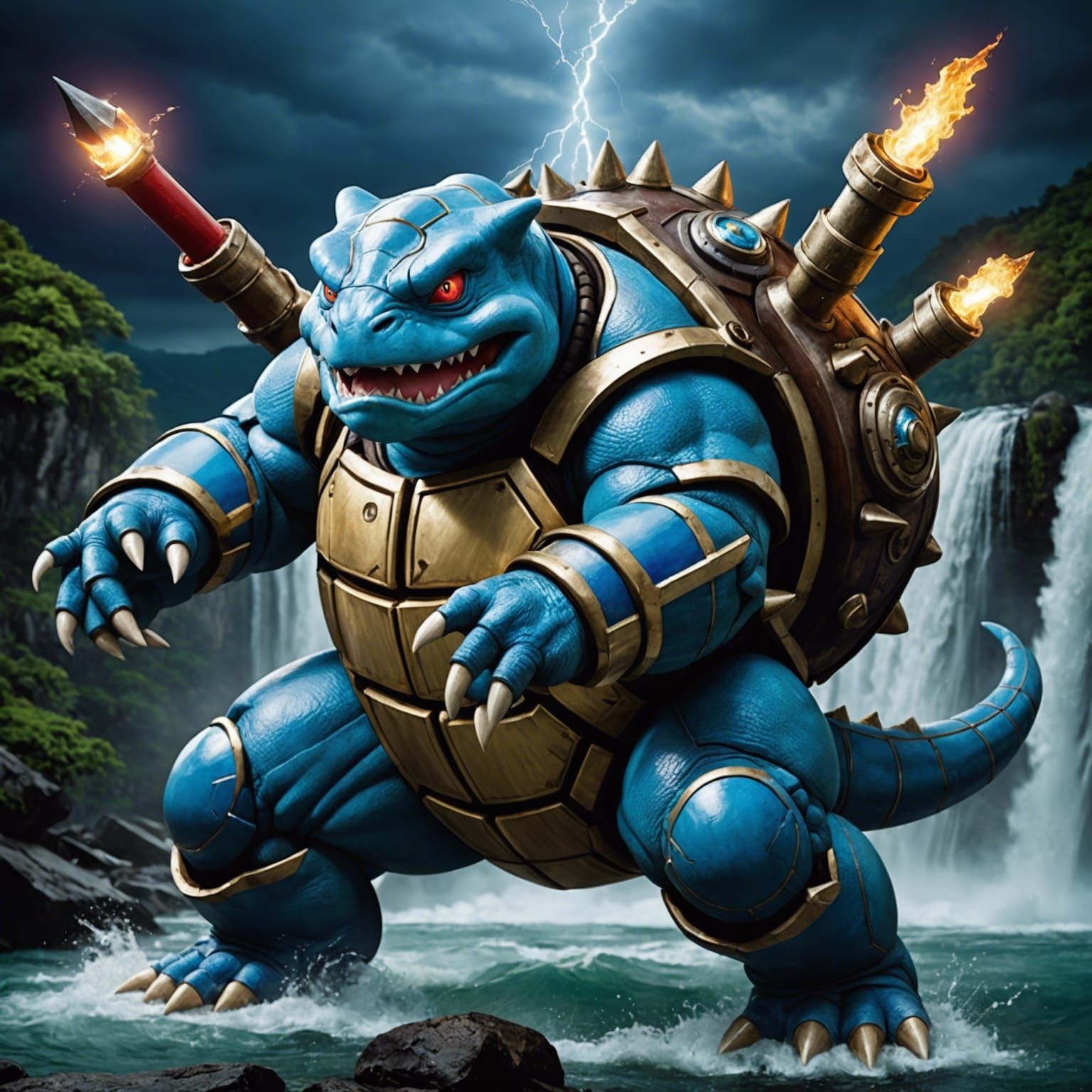 Blastoise (Stable Core) - AI Generated Artwork - NightCafe Creator