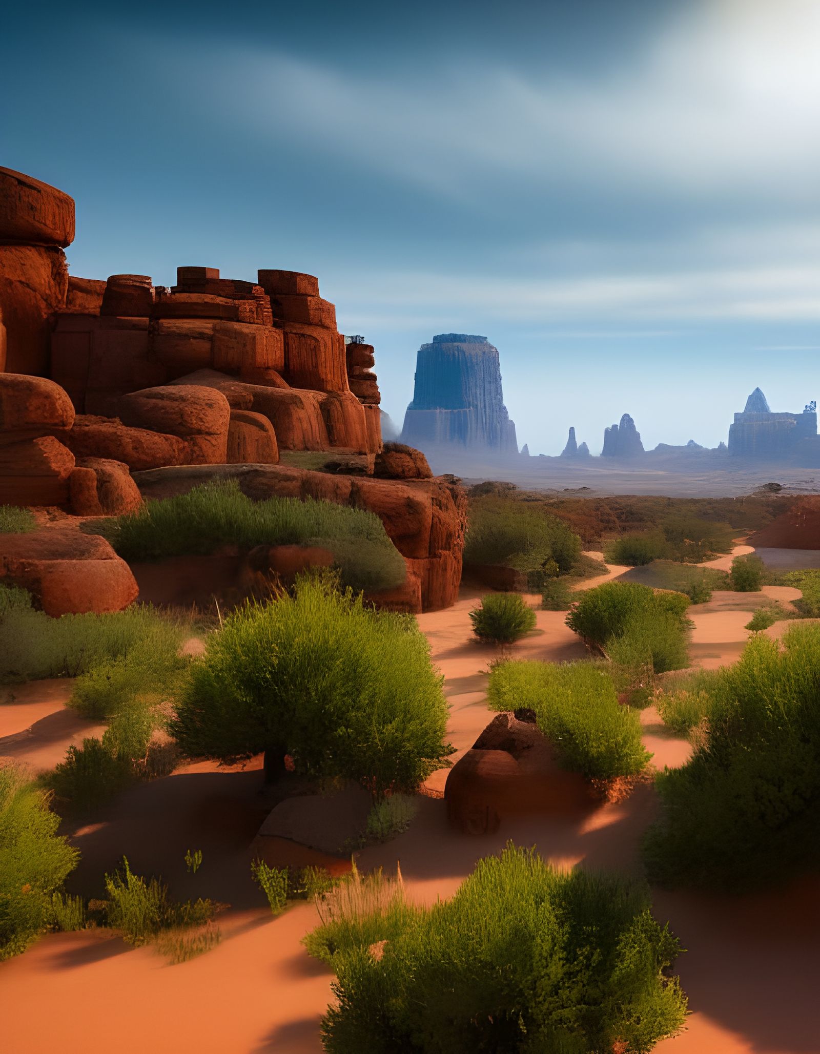 Barren Plains - AI Generated Artwork - NightCafe Creator