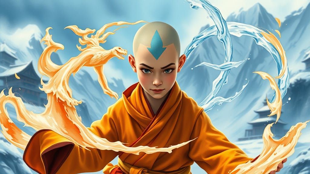 render Avatar: A Lenda de Aang - Ancient Airbender Mastering...