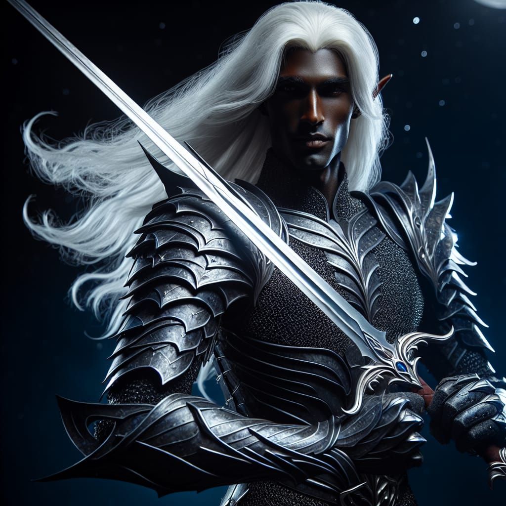 Drow warrior - AI Generated Artwork - NightCafe Creator