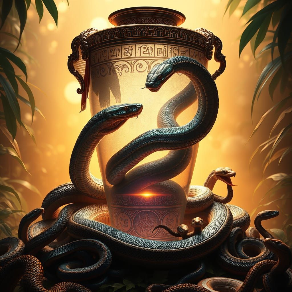 Snakes - Colossal Serpents in Ethereal Combat