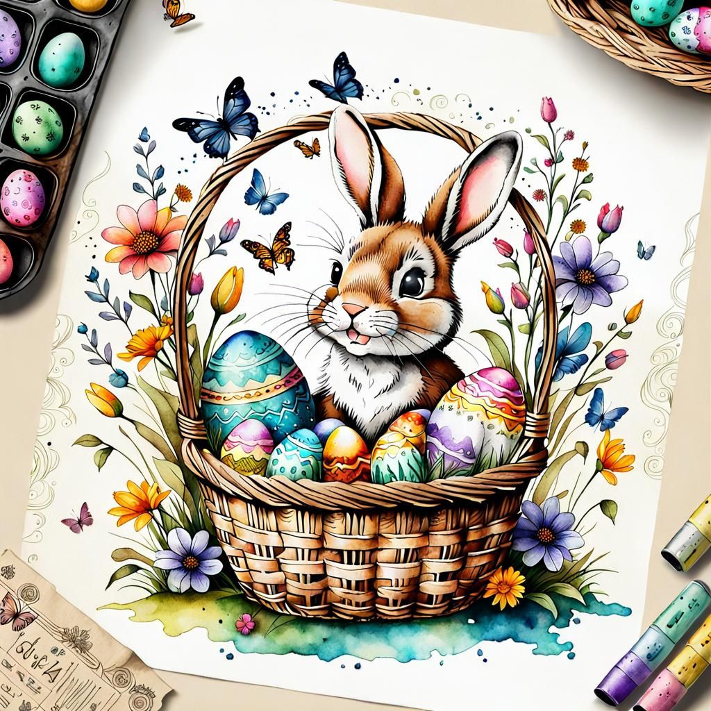 Easter Bunny - AI Generated Artwork - NightCafe Creator