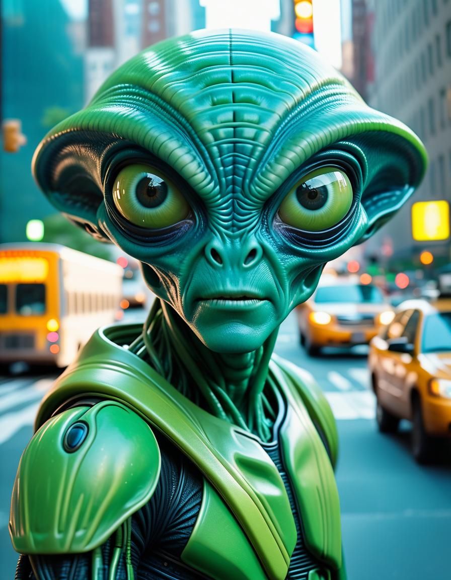 A legal alien in New York - AI Generated Artwork - NightCafe Creator