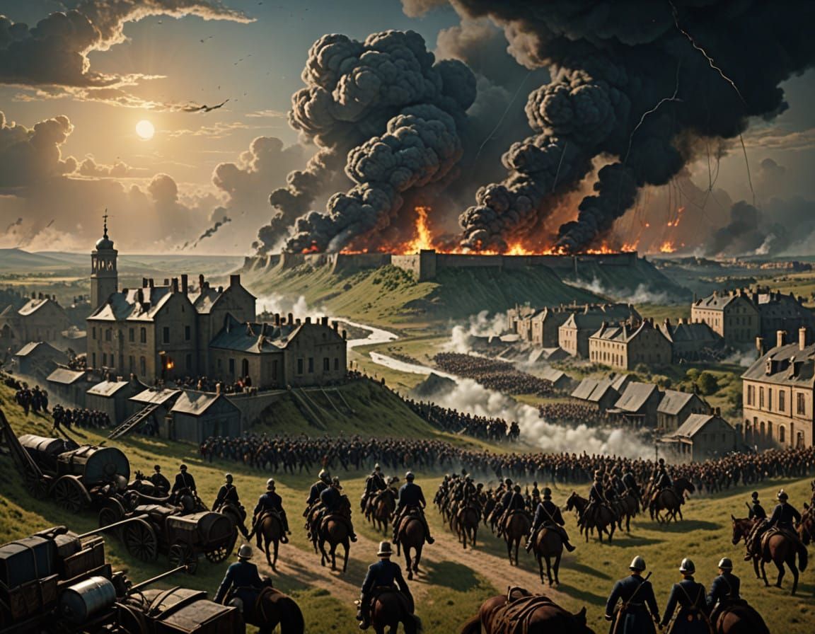 Napoleonic battlefield - Epic Napoleonic War Scene in Digita...