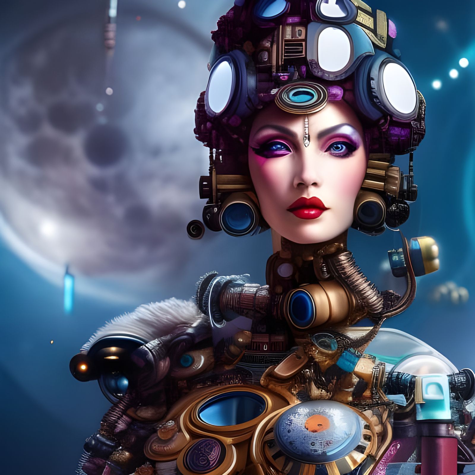 Cyberpunk-Fembot - AI Generated Artwork - NightCafe Creator