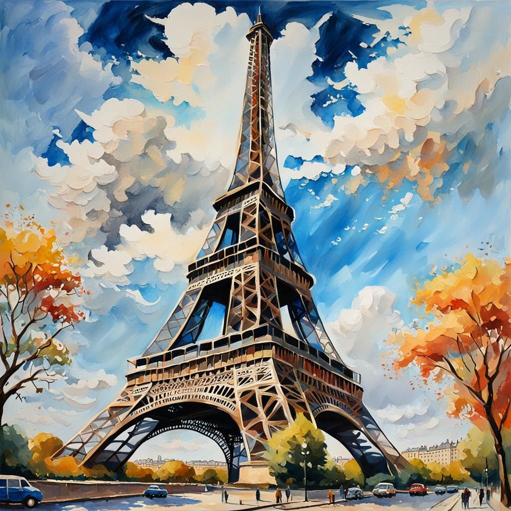 Eiffel - AI Generated Artwork - NightCafe Creator