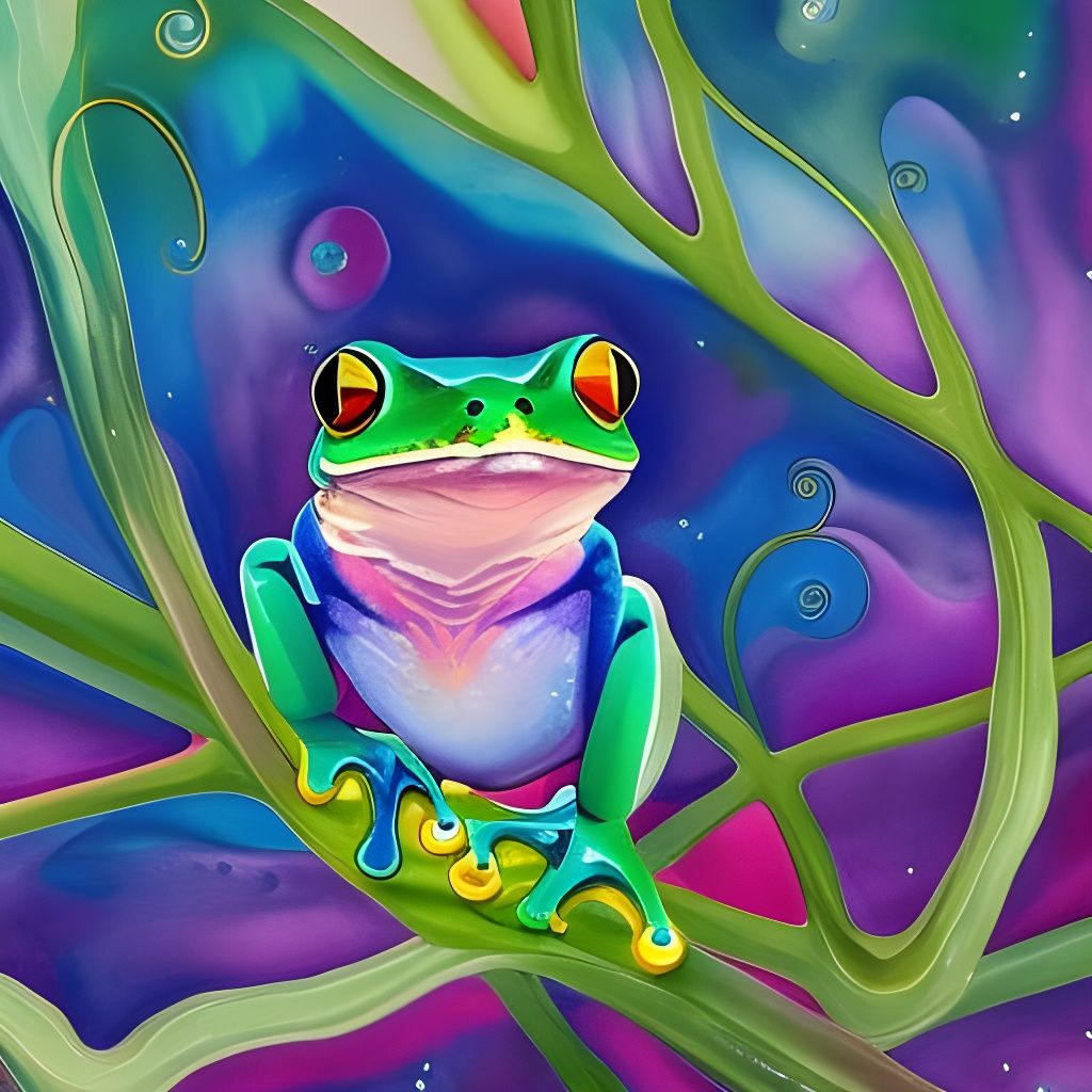 Tree Frog - AI Generated Artwork - NightCafe Creator