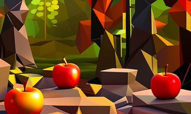 Cubist Apples - AI Generated Artwork - NightCafe Creator