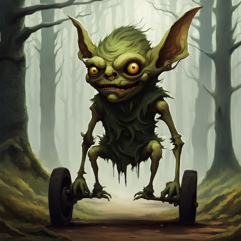 Creepy forest goblin transportation - AI Generated Artwork - NightCafe ...