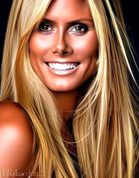 Heidi Klum - AI Generated Artwork - NightCafe Creator