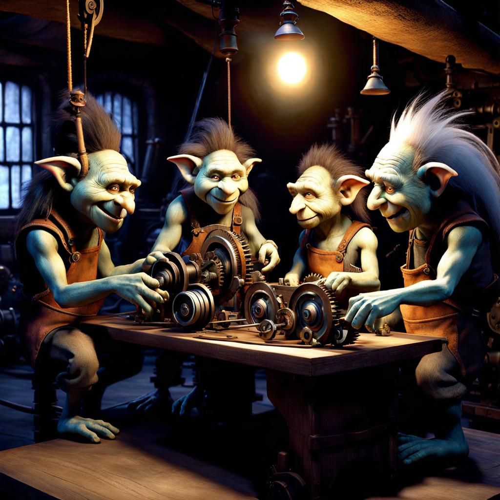 Trolls Workshop - AI Generated Artwork - NightCafe Creator