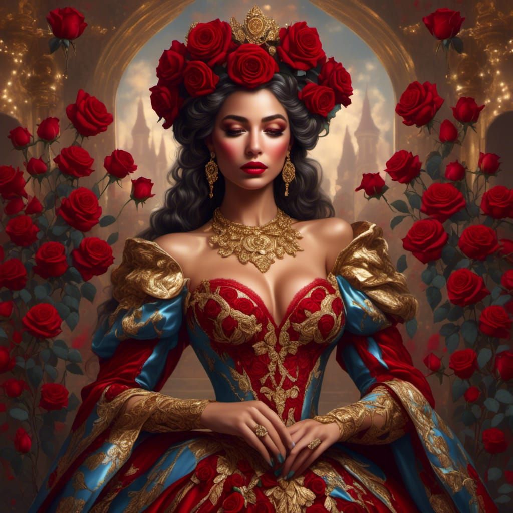 Queen Of The Roses - AI Generated Artwork - NightCafe Creator