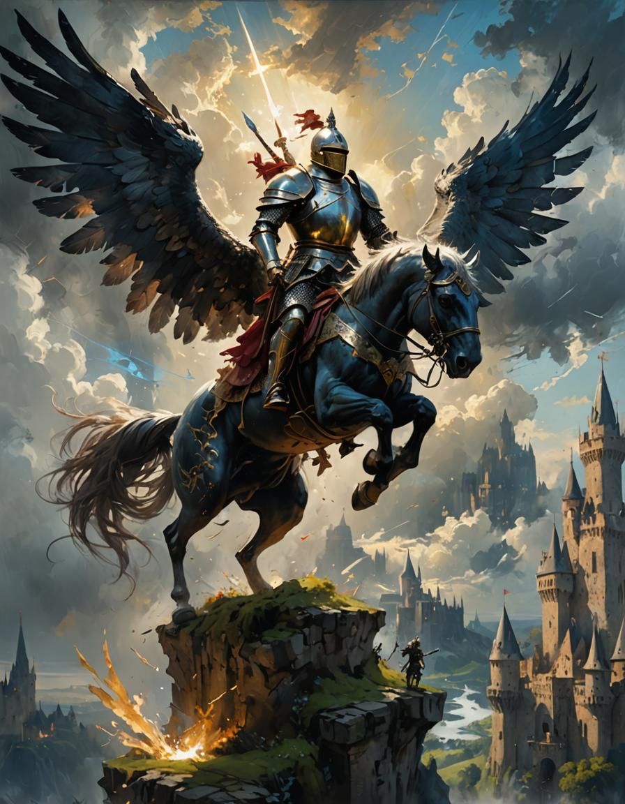 Sky knight - AI Generated Artwork - NightCafe Creator