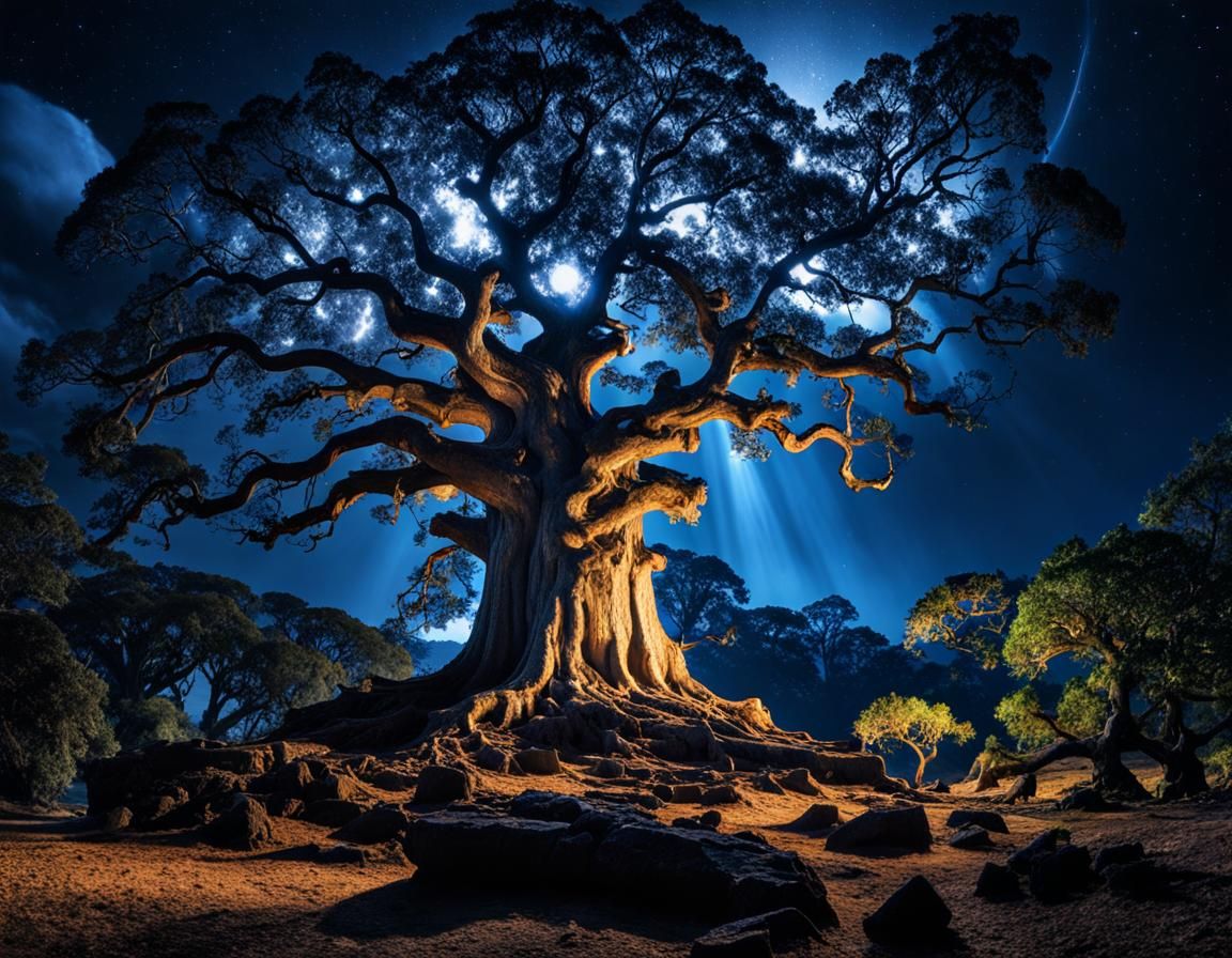 Angel Oak Tree - AI Generated Artwork - NightCafe Creator
